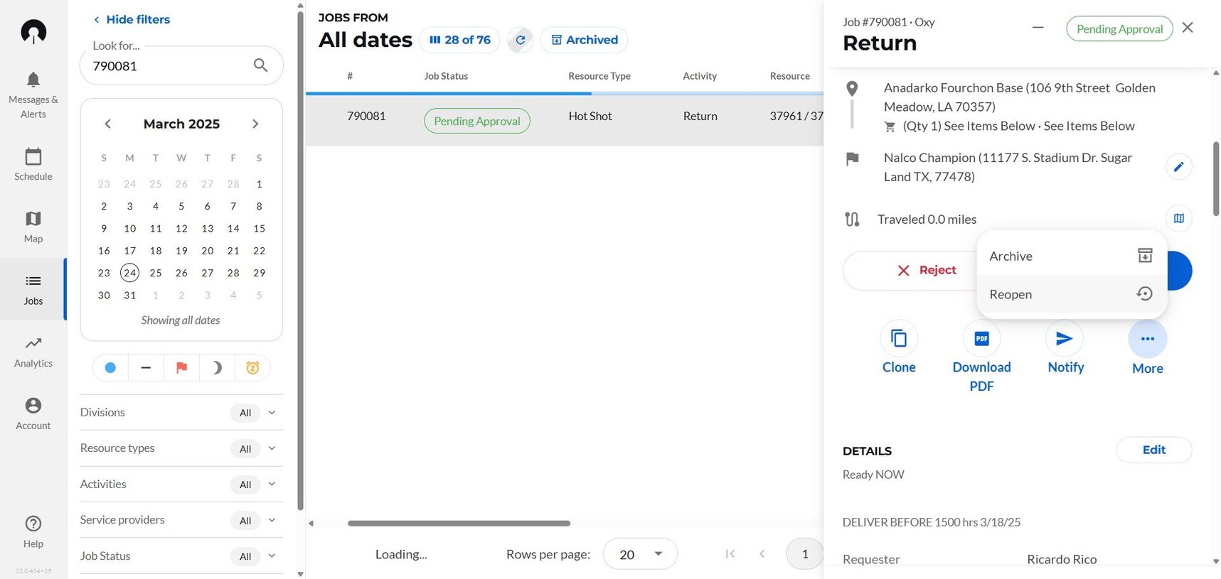 How to Reopen Jobs in IronSight?