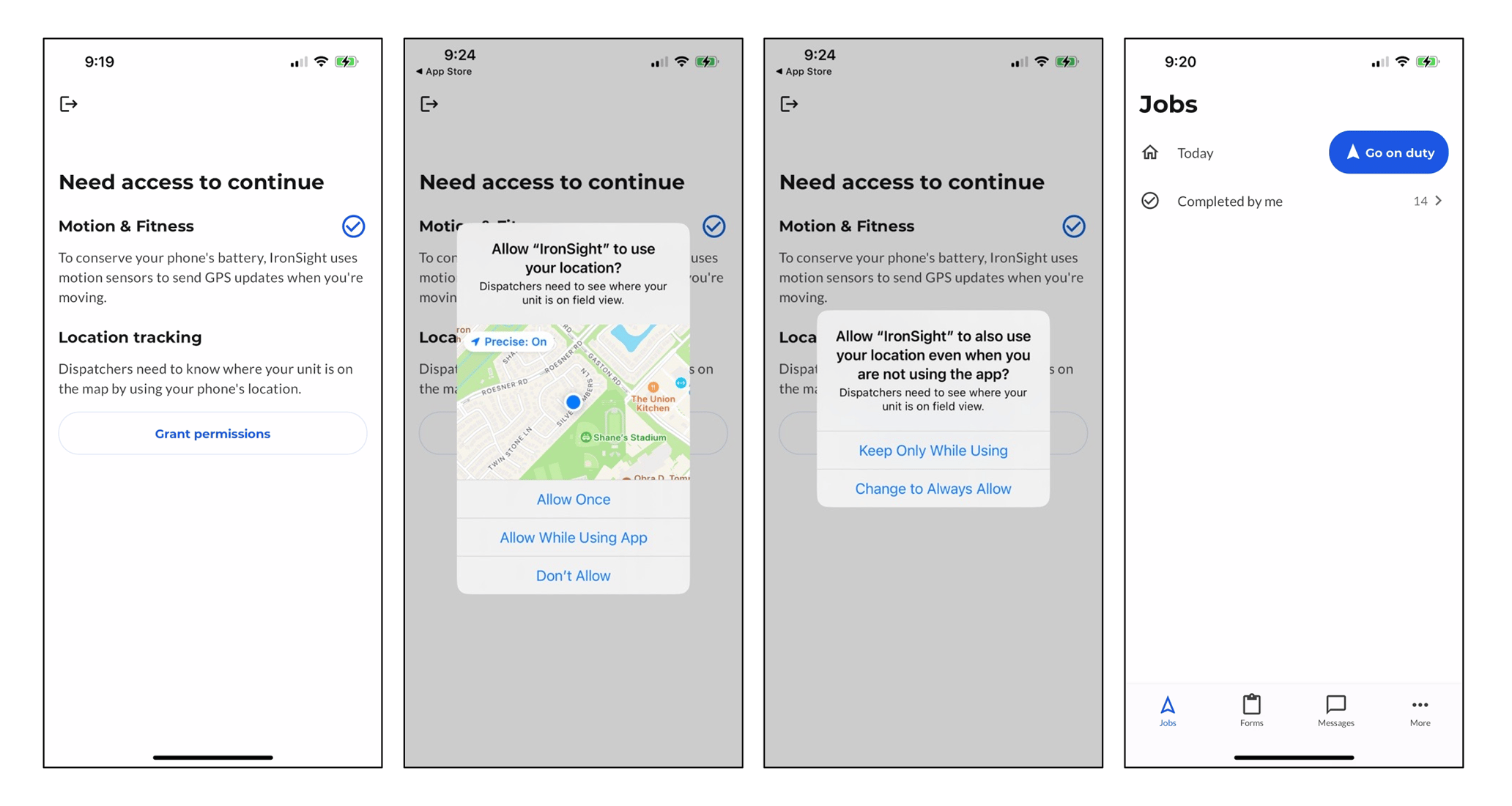 Setting up the IronSight app